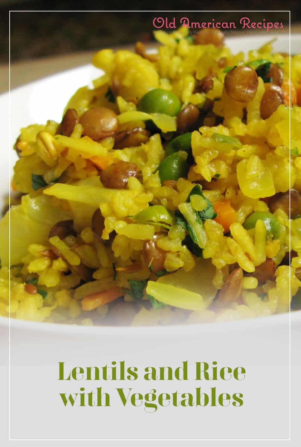 Lentils And Rice With Vegetables - Old American Recipes