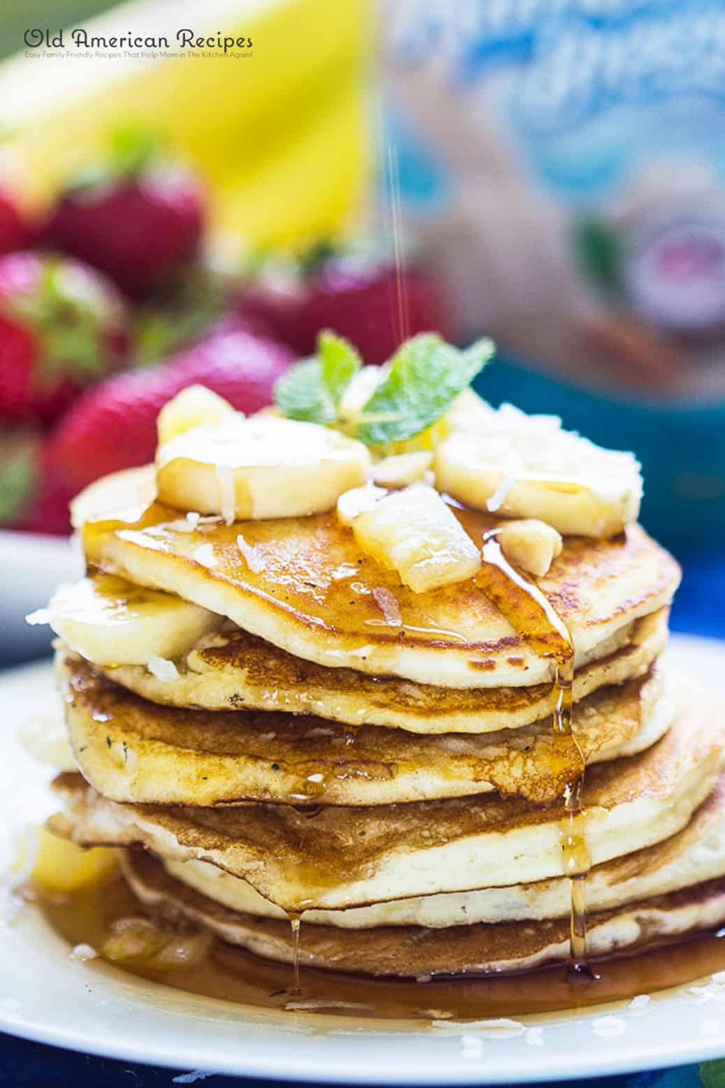 Fluffy Hawaiian Style Pancakes - Old American Recipes