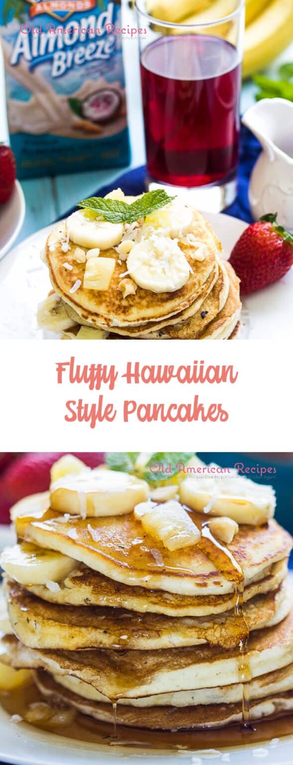 Fluffy Hawaiian Style Pancakes - Old American Recipes