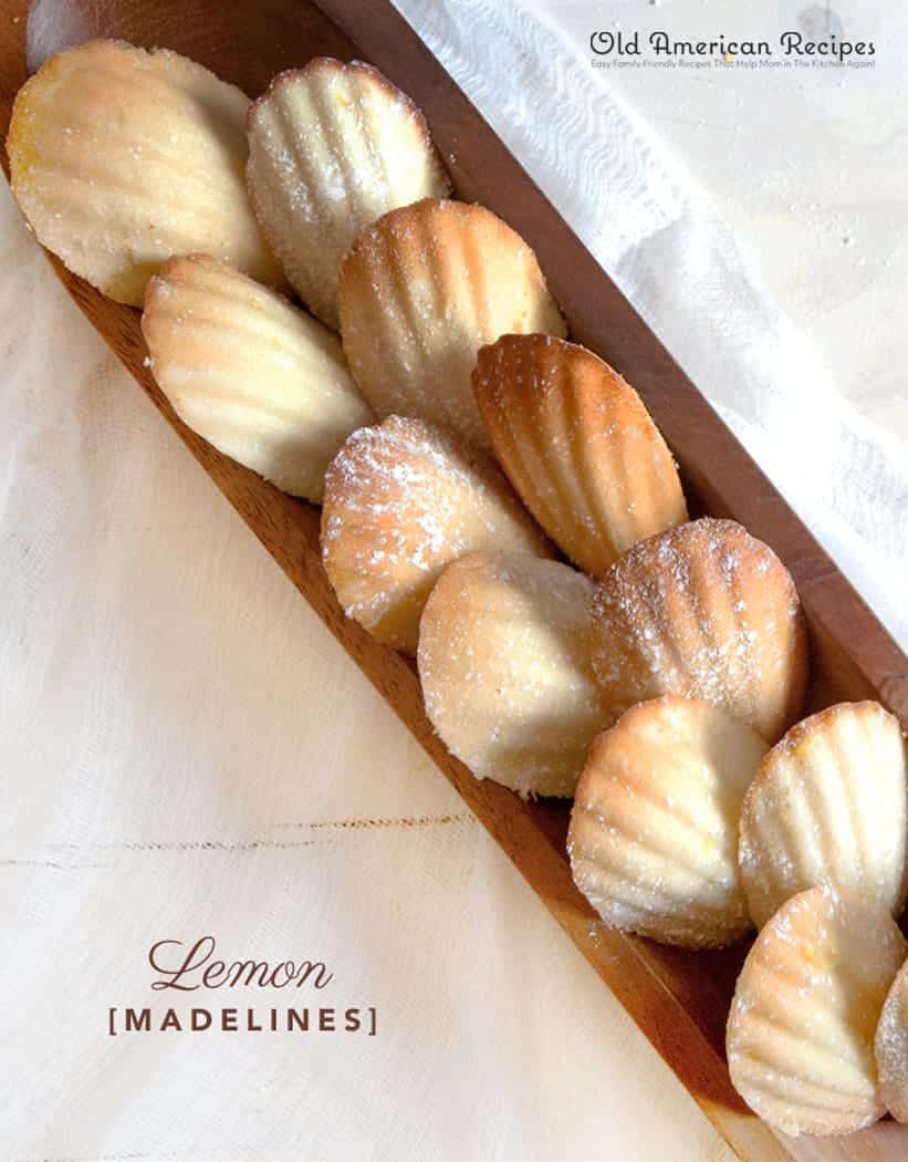 Lemon Madeline Cookies - Old American Recipes