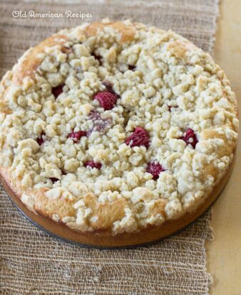 Lemon Raspberry Coffee Cake - Old American Recipes