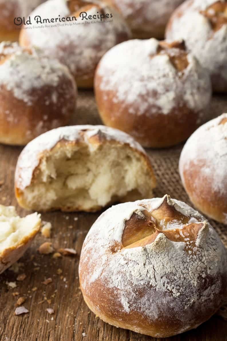 Crusty French Bread Rolls - Old American Recipes