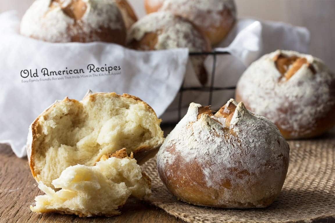 Crusty French Bread Rolls - Old American Recipes