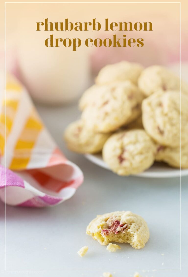 Rhubarb Lemon Drop Cookies - Old American Recipes