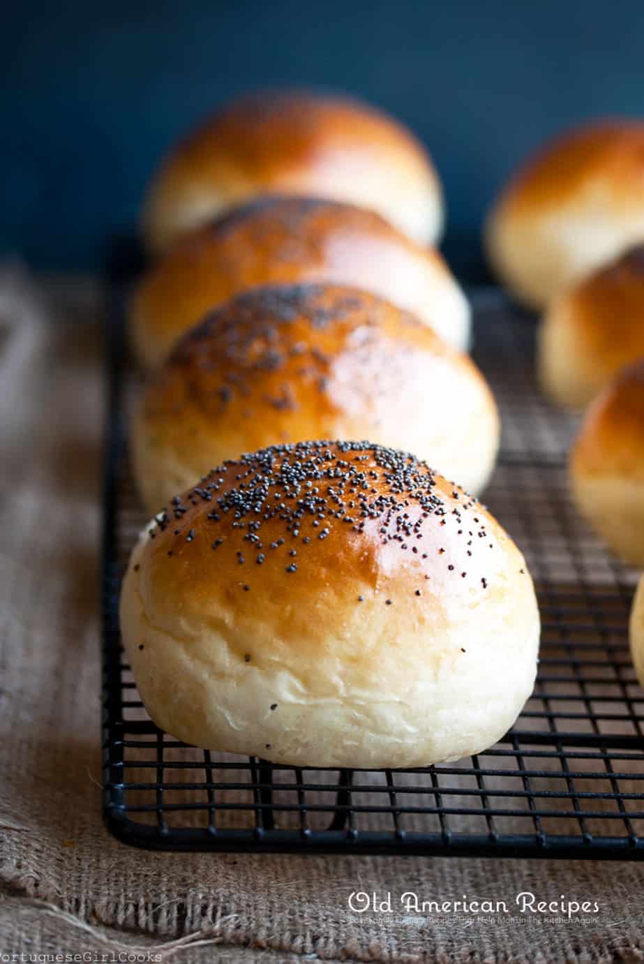 40 Minute Homemade Brioche Hamburger Buns - Old American Recipes